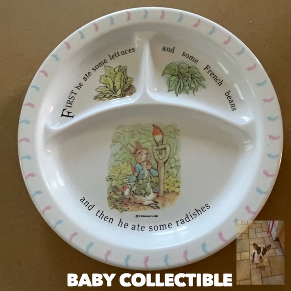Other | 199 Beatrix Potter Peter Rabbit Melamine Divided Childrens Dish ...